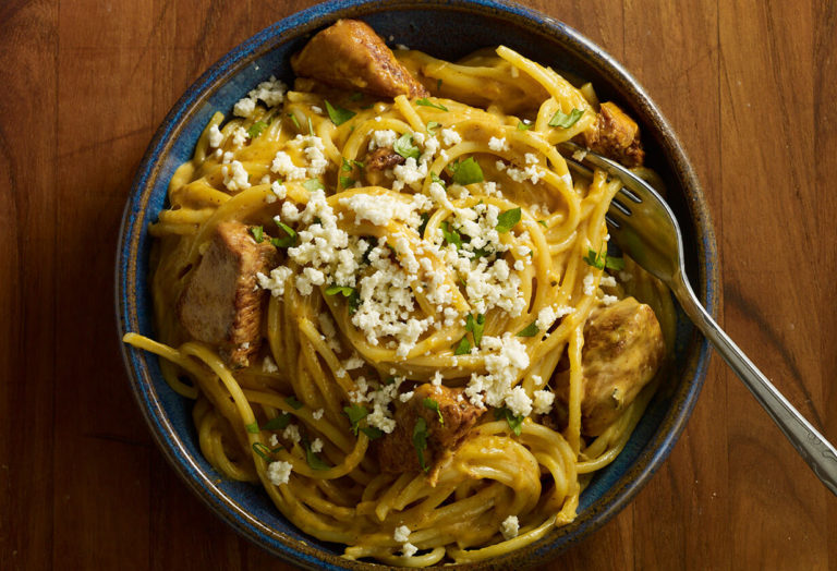 Chicken in a Pecan and Ancho Chile Sauce - Pati Jinich