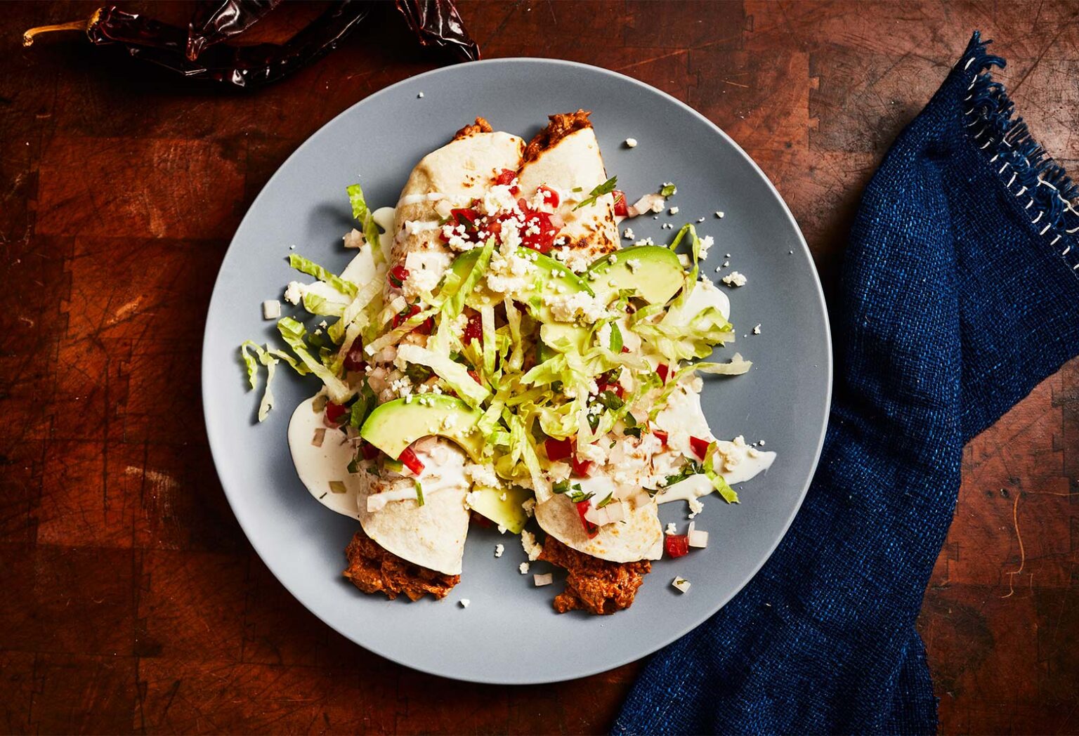 Carne con Chile Burritos - Pati Jinich