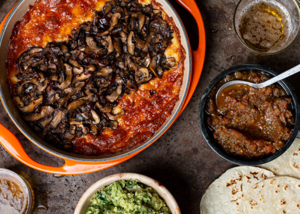 Melted Cheese with Guajillo and Garlic Mushrooms - Pati Jinich