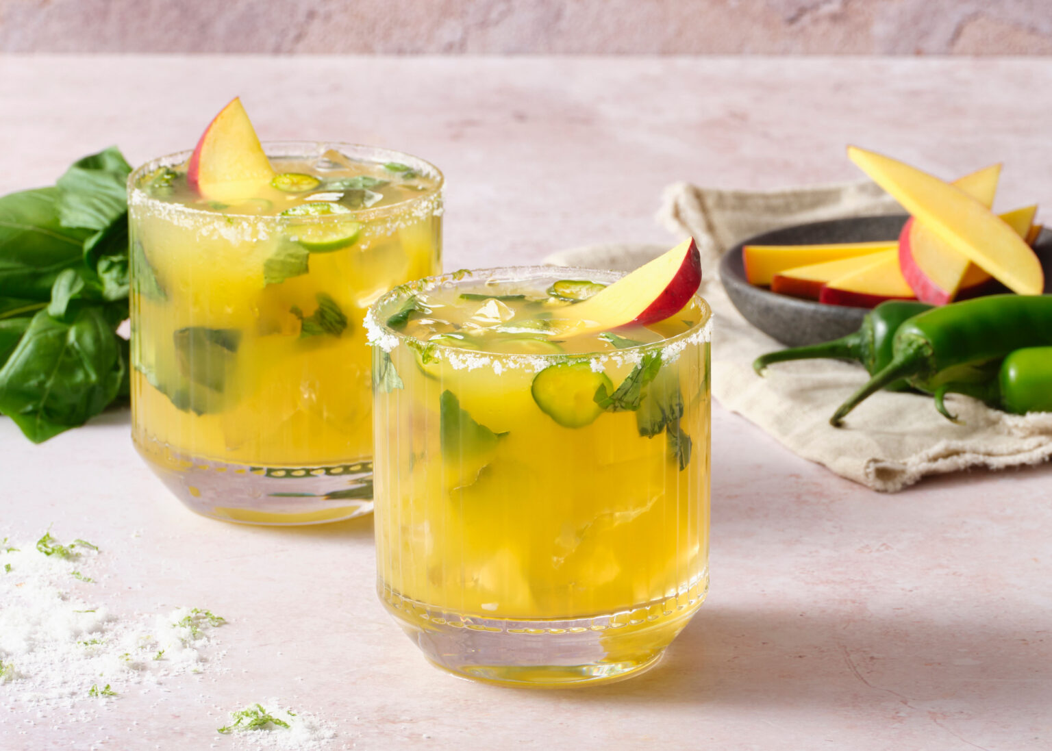Basil and Mango Margarita - Pati Jinich