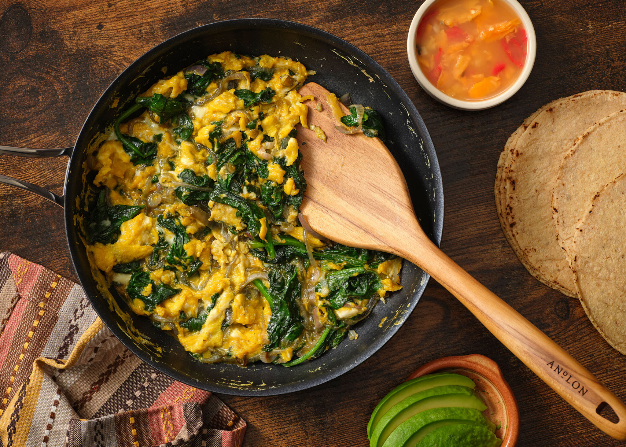 Chaya Egg Scramble - Pati Jinich