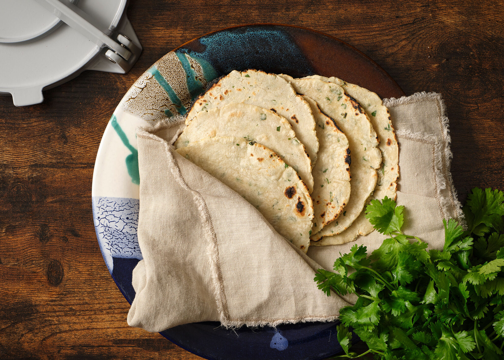 Fresh Herb Corn Tortillas - Pati Jinich